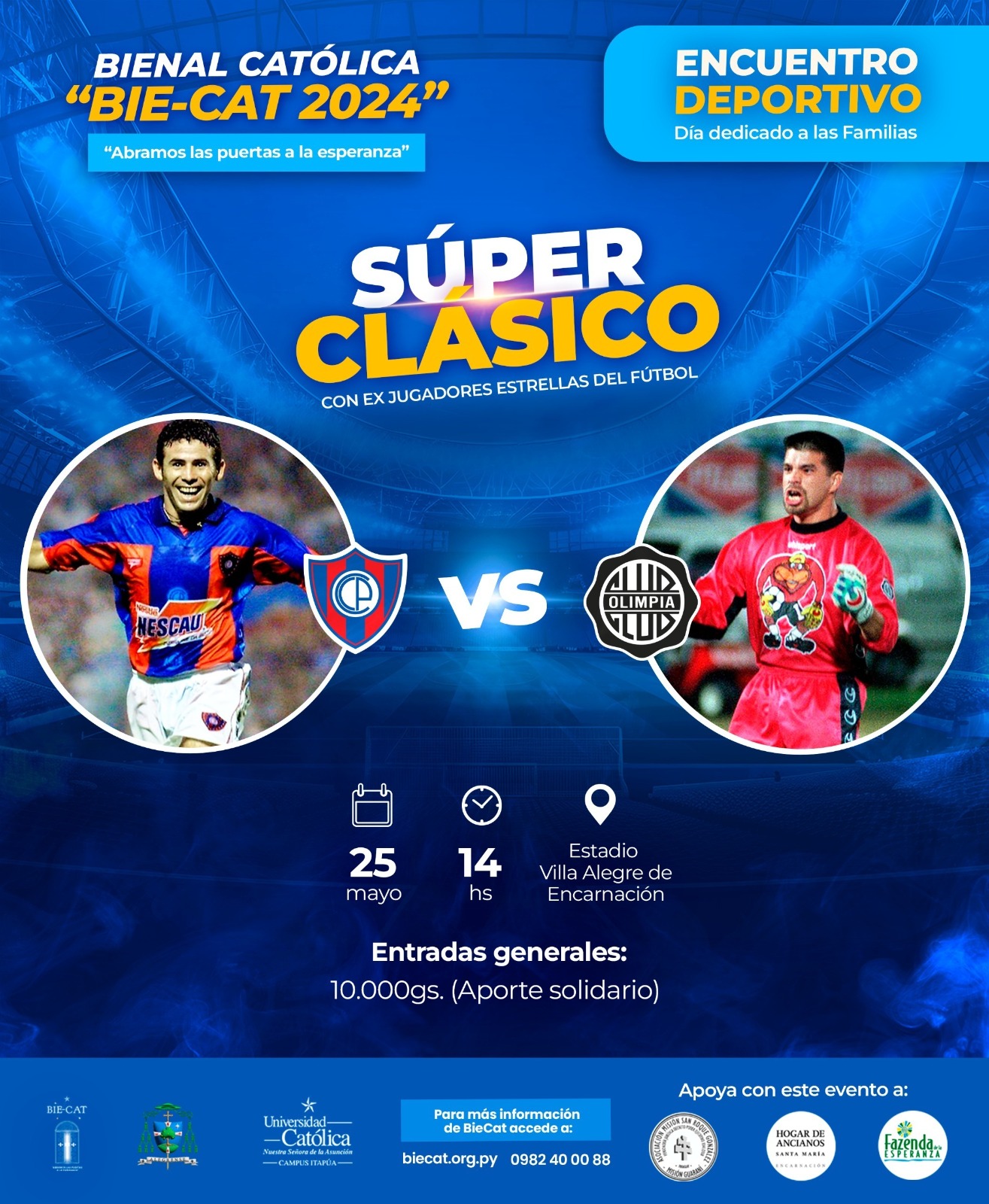 Lanzamiento de Súper Clásico Solidaro "Olimpia vs Cerro Porteño" de la BIE-CAT 2024 - UC